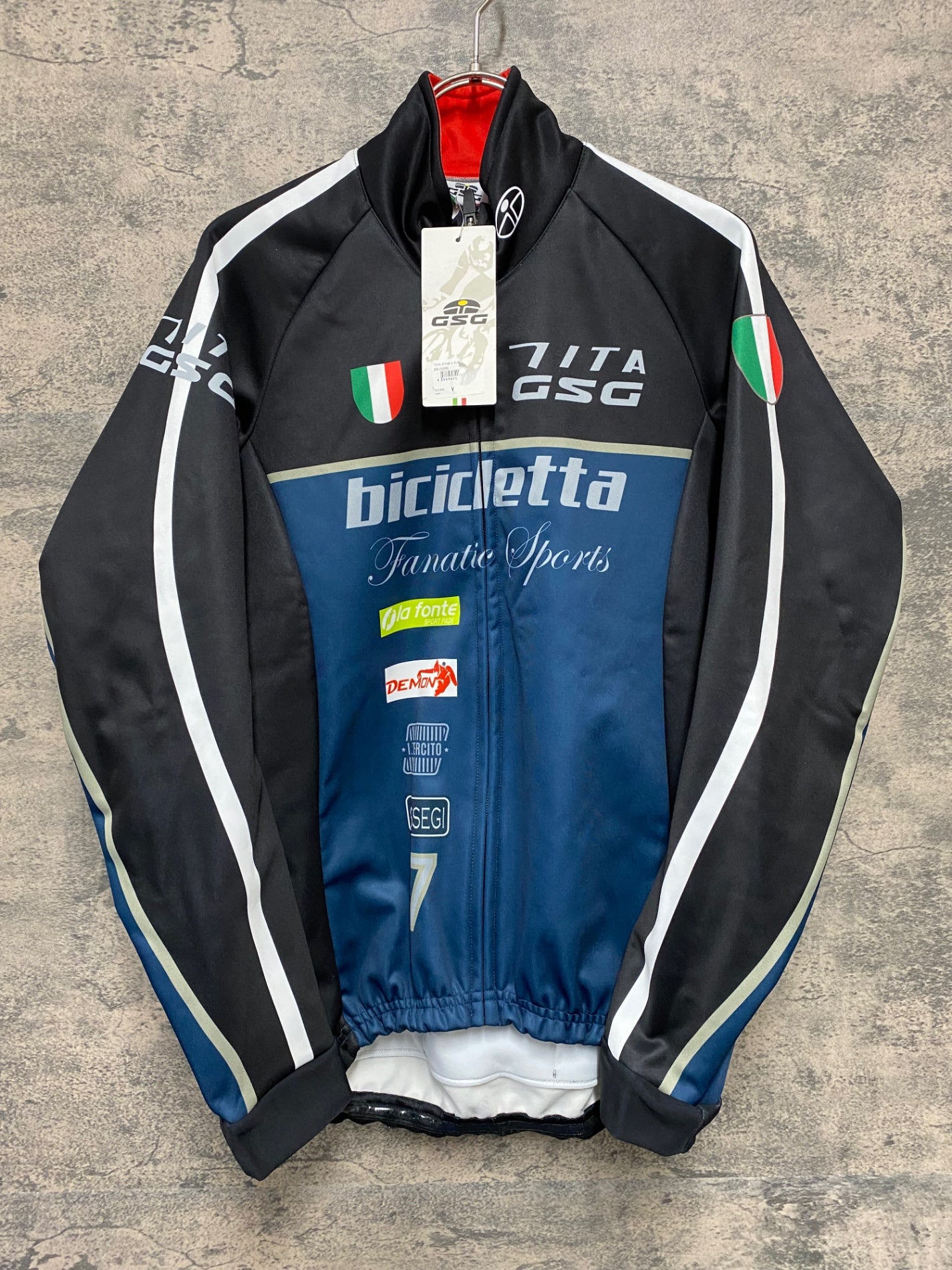 JA515 ジェッセージ GSG 7ITA サイクルジャケット 黒紺 M 裏起毛 – BICI AMORE EQ STORE