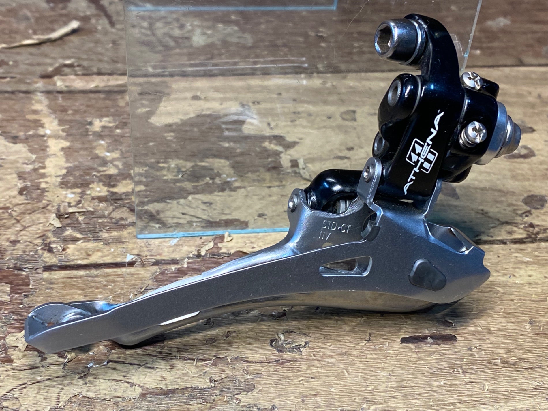 HY294 カンパニョーロ CAMPAGNOLO アテナ ATHENA フロントディレイラー 2S 直付け 黒 – BICI AMORE EQ ...