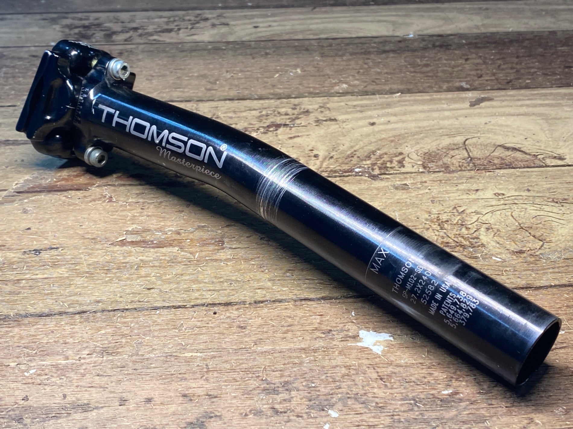 HW039 トムソン THOMSON Master piece SB シートポスト Φ27.2x240mm ブラック ※ガリ傷 – BICI ...